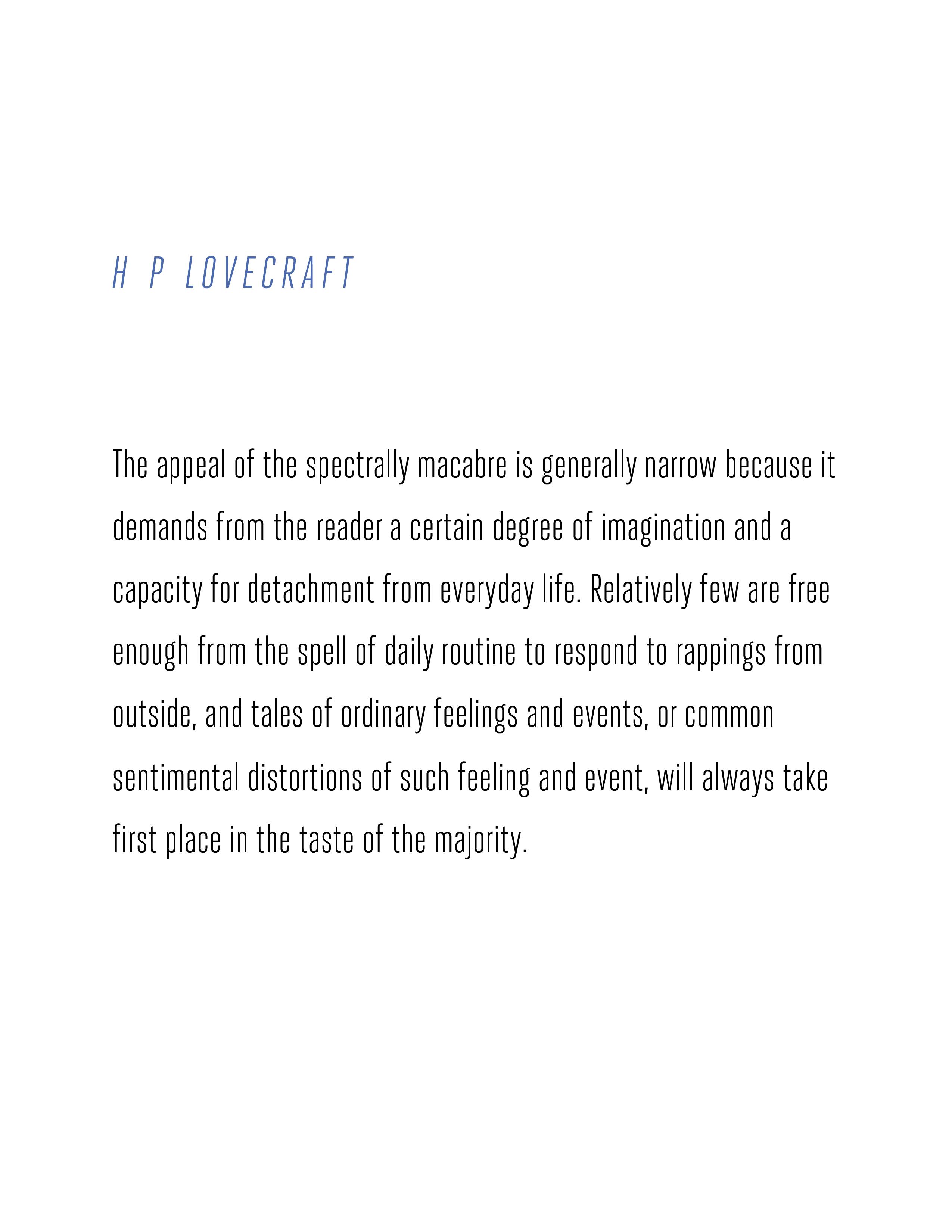 Fragment by HP Lovecraft – SHARKPACK Poetry Review